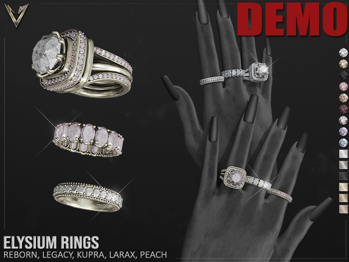 Second Life Marketplace - [VIPERA] DEMO Elysium Rings